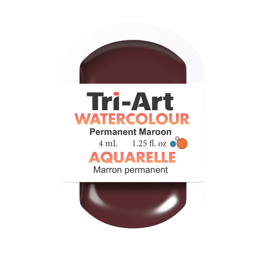 Tri-Art Water Colours - Permanent Maroon